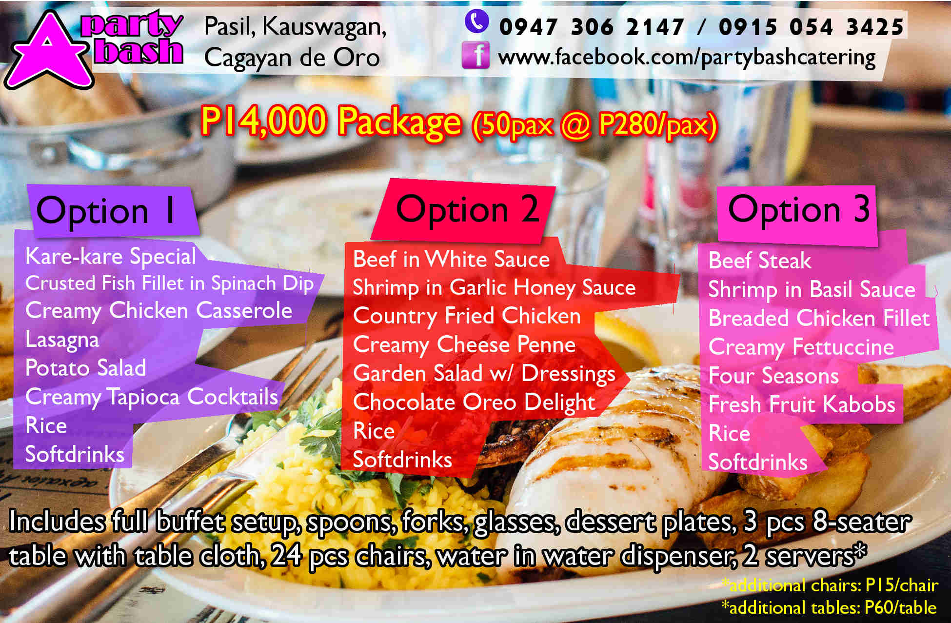 Get A Catering Quote - Partybash Catering - Trusted and Affordable